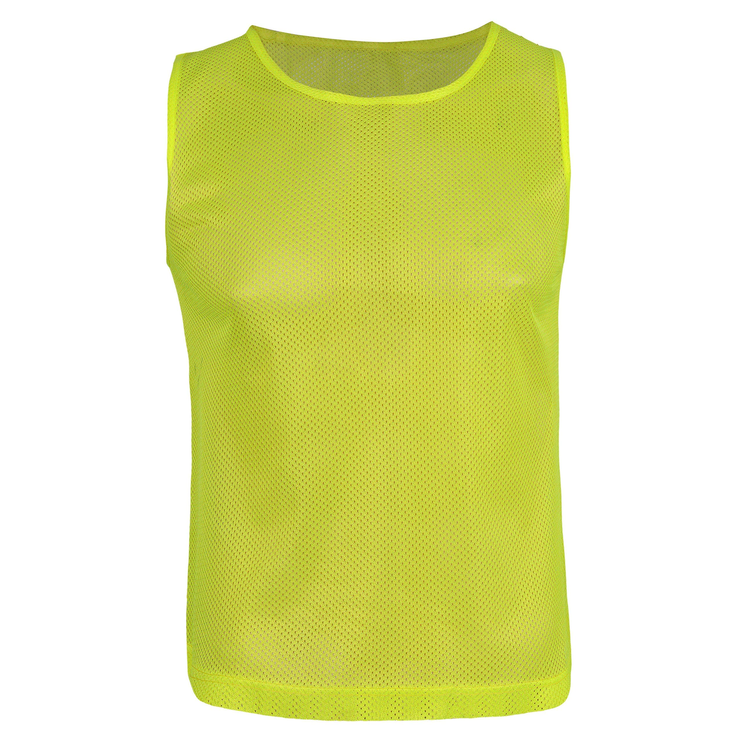 Athllete LITEMESH Pinnies Scrimmage Vests Team Practice Jersey for Teen & Adult (24 Jerseys) Lightweight Pennys