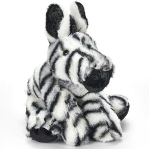 The Petting Zoo Zebra Stuffed Animal, Gifts for Kids, Wild Onez Zoo Animals, Zebra Plush Toy 8 inches