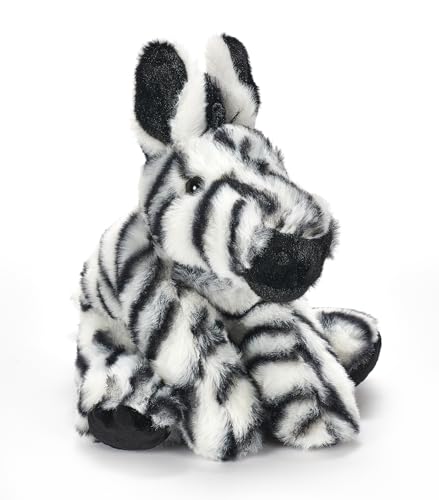 The Petting Zoo Zebra Stuffed Animal, Gifts for Kids, Wild Onez Zoo Animals, Zebra Plush Toy 8 inches