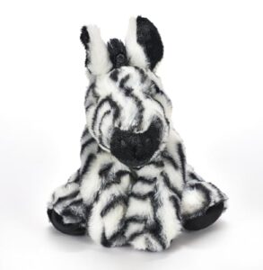 the petting zoo zebra stuffed animal, gifts for kids, wild onez zoo animals, zebra plush toy 8 inches