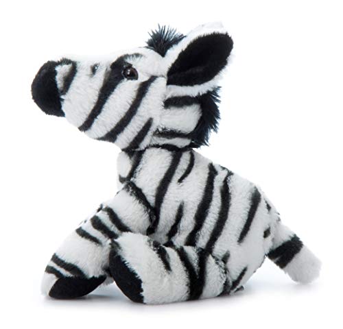 The Petting Zoo Zebra Stuffed Animal, Gifts for Kids, Wild Onez Zoo Animals, Zebra Plush Toy 8 inches