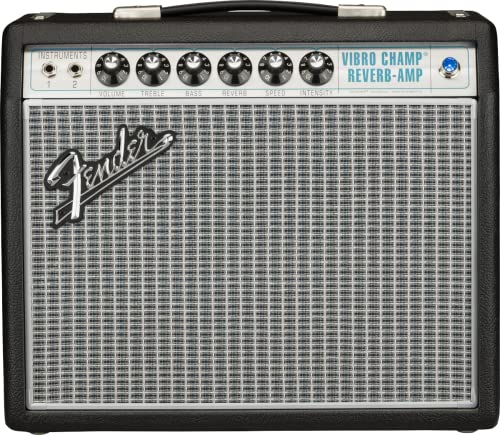 Fender 68 Custom Vibro Champ Reverb Guitar Amplifier, with 2-Year Warranty