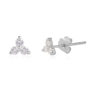 Shweta Creations White Gold Diamond Stud Earrings| 0.19 carat Diamond Stud Earring with prong Setting|Ideal Gift For Her