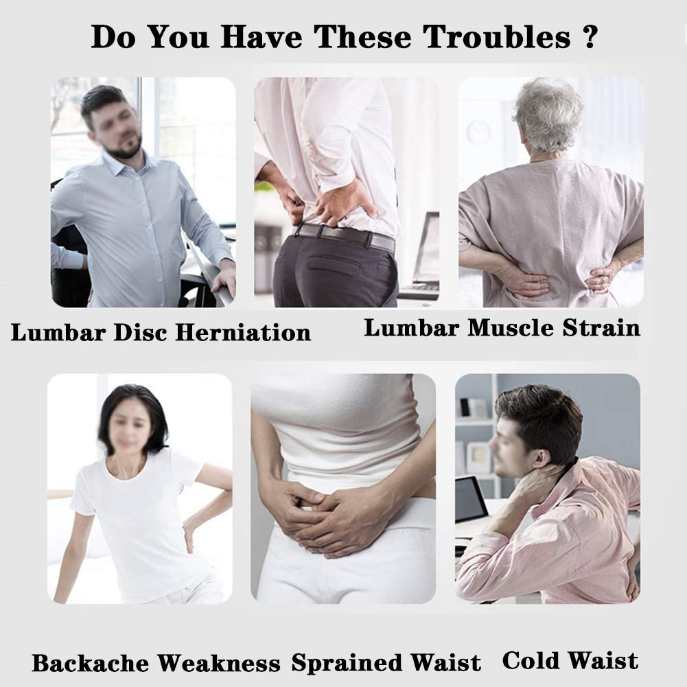 LSRRYD Lower Back Brace Pain Relief Inflatable Traction Lumbar Support Belt for Pain Relief and Injury Prevention Scoliosis Or Herniated Disc