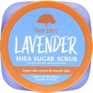 TREE HUT Lavender Shea Sugar Scrub 18 Oz! Formulated With Real Sugar, Certified Shea Butter And Lavender Oil! Exfoliating Body Scrub That Leaves Skin Feeling Soft & Smooth! (Lavender Scrub)