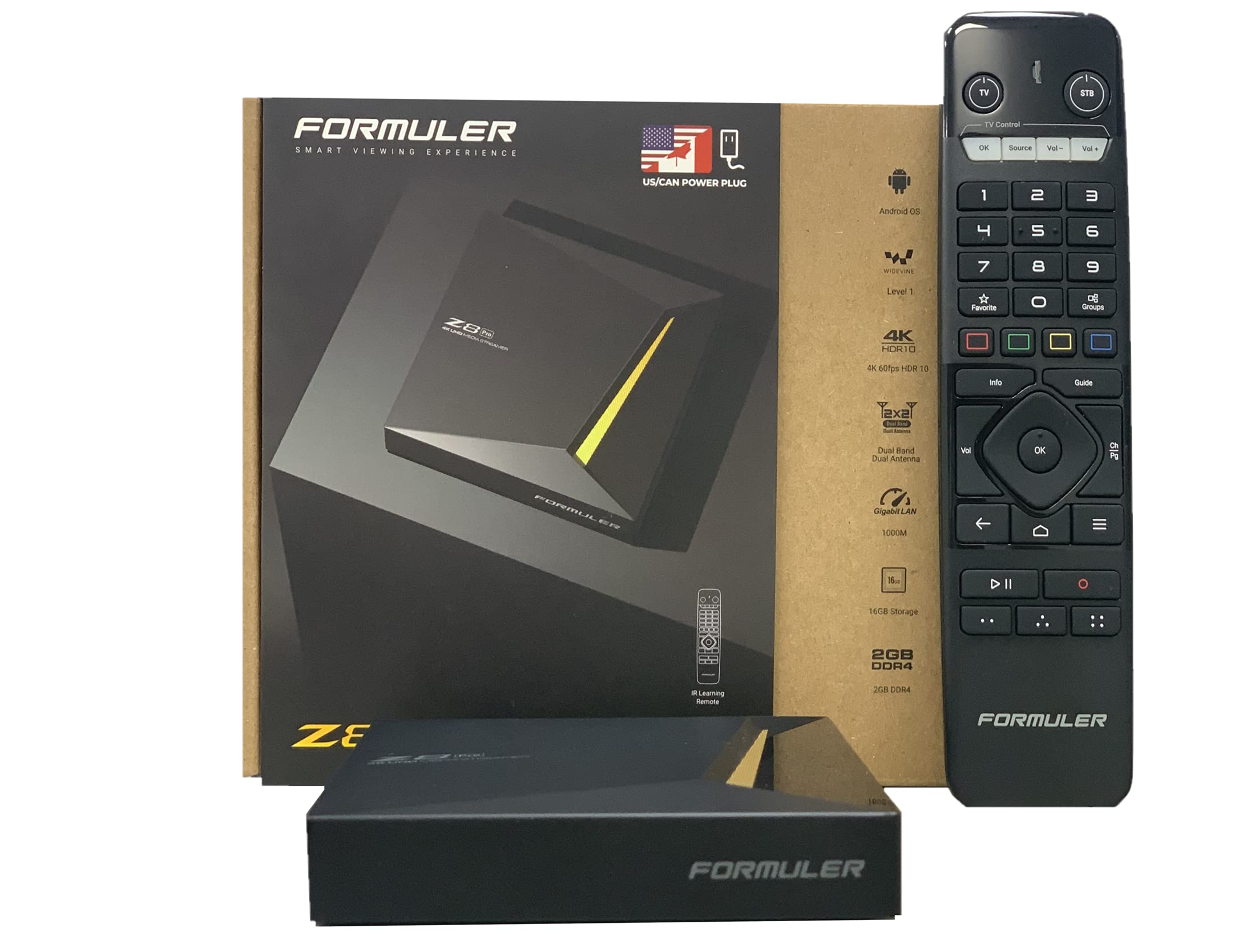 Formuler Z8 Pro 5G with Extra 7 Colours Wireless Mini Keyboard and Extra 3 in 1 Charger.