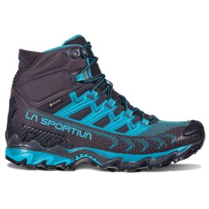 la sportiva womens ultra raptor ii mid gtx hiking boot, carbon/topaz, 8