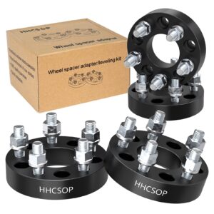 hhcsop 5x4.5 to 5x5.5 wheel spacers, 1.25" 5x114.3 to 5x139.7 wheel adapters for ford mustang ranger edge crown victoria explorer | jeep wrangler liberty grand cherokee with 1/2x20 studs & 73mm bore