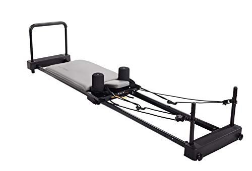 AeroPilates Home Studio Reformer 393 | All-in-One Pilates Home Workout System | No Extra Equipment Needed | Includes 5 Workout DVDs