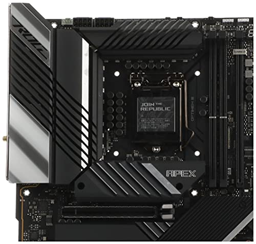 ASUS ROG Maximus XIII Apex (WiFi 6E) Z590 LGA 1200(Intel® 11th/10th Gen) ATX gaming motherboard (PCIe 4.0,18 power stages,Intel® 2.5 Gb Ethernet,4xM.2, USB 3.2 Gen 2x2, Aura Sync RGB)