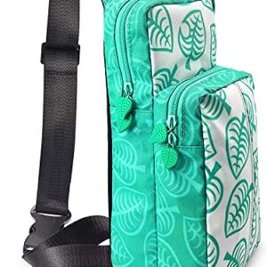 AOPUTTRIVER Travel bag for Nintendo Switch, Carrying Case for Nintendo Switch with Large Capacity, IP65 Waterproof for Nintendo Switch, Console, Dock, Joy-con Grip & Accessories (Turquoise Series)