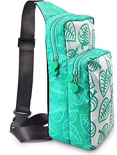 AOPUTTRIVER Travel bag for Nintendo Switch, Carrying Case for Nintendo Switch with Large Capacity, IP65 Waterproof for Nintendo Switch, Console, Dock, Joy-con Grip & Accessories (Turquoise Series)