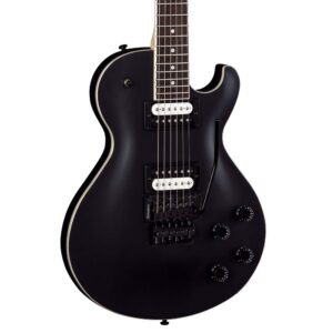 dean guitars 6 string thoroughbred x floyd electric guitar, black satin, right, (tbx f bks)