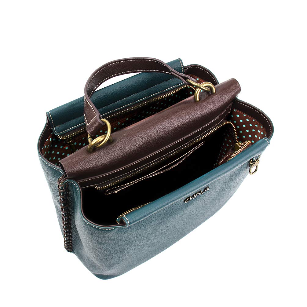 CHALA Charming Satchel with Adjustable Strap - Owl Gen II - Turquoise