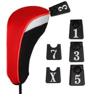 Andux (3 Hybrid Covers + 3 Wood Covers +10pcs/Set Iron Head Covers