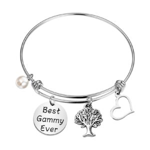 lywjyb birdgot best gammy ever gift best gammy ever bracelet gift best gammy ever funny mother's day gift best gammy ever christmas gift (gammy br)