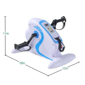 DQGM Motorized Pedal Exercise Bike, Mini Electric Pedal Rehabilitation Machine for Elderly Leg and arm Rehabilitation, Suitable for Office or Home use.