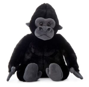 the petting zoo gorilla stuffed animal, gifts for kids, wild onez zoo animals, gorilla plush toy 12 inches