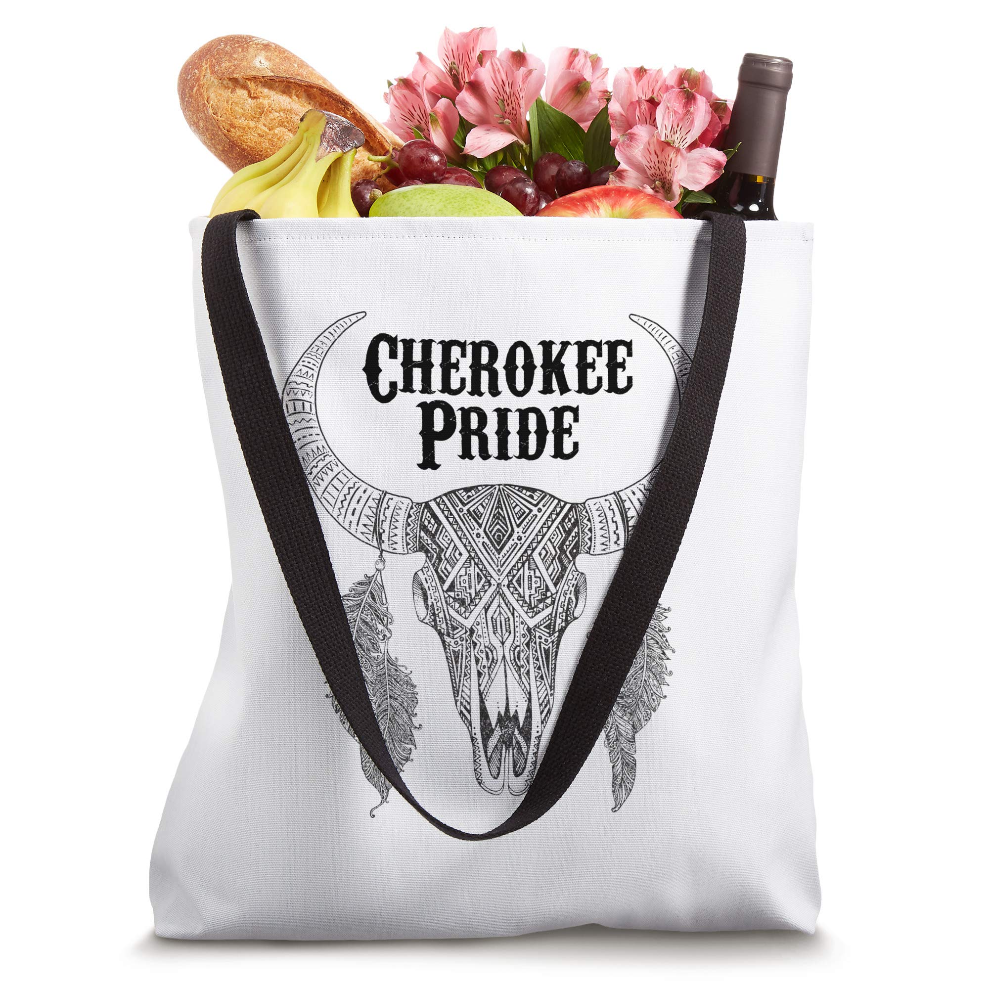 Cherokee Pride Tribe Native American Indian Buffalo Tote Bag