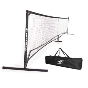 fila accessories pickleball net - pickle ball game with net regulation size 22 ft - all-weather pickle ball mesh net - includes carry bag - durable, quick & easy setup