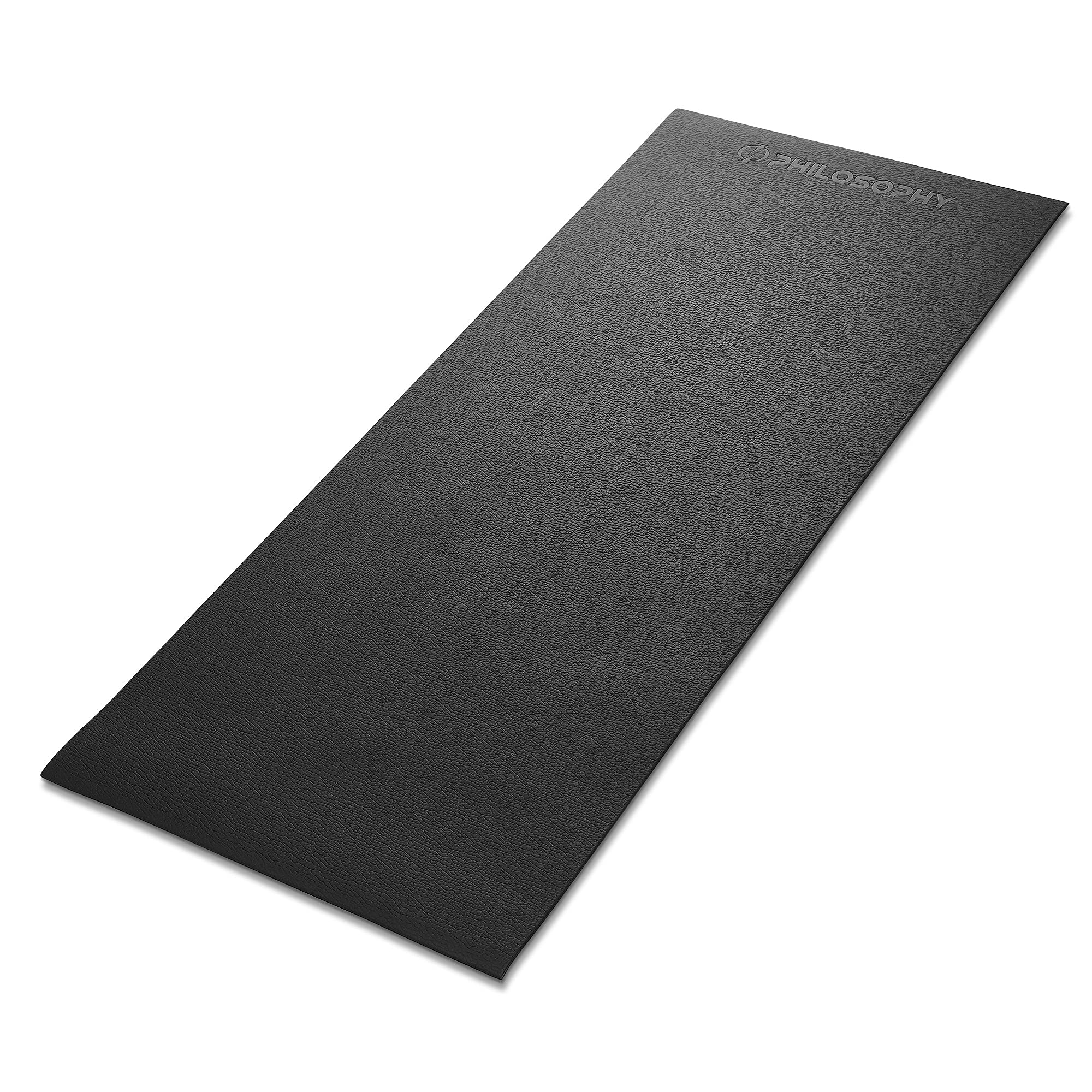 Philosophy Gym Exercise Equipment Mat 36 x 84-Inch, 6mm Thick High Density PVC Floor Mat for Ellipticals, Treadmills, Rowers, Stationary Bikes