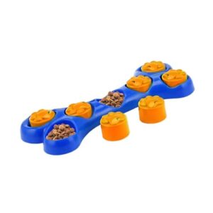 greenbrier kennel club doggie treat puzzle, small, blue base