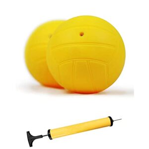 viminston roundnet game replaceable ball competitive balls mini volleyball 2-pack with pump(2 balls&1 pump)