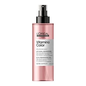 l'oreal professionnel vitamino color 10-in-1 multi-benefit leave-in spray | heat protectant & detangler | for frizz control & boosting shine | for color treated & all hair types | 6.4 fl. oz.