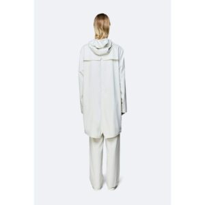 RAINS Waterproof Long Jacket - Off White - L/XL