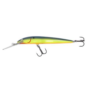 northland tackle rumble stick fishing lure, freshwater deep diving trolling crankbait for walleye, perfect lure for any kit, steel chartreuse, size #5, 5", 5/8 oz