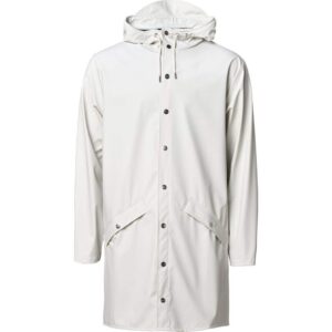 rains waterproof long jacket - off white - l/xl