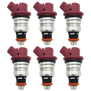 epsirmp 75-90-115-200-225 6pcs set fuel injectors compatible with mercury mariner outboard 804528 37001