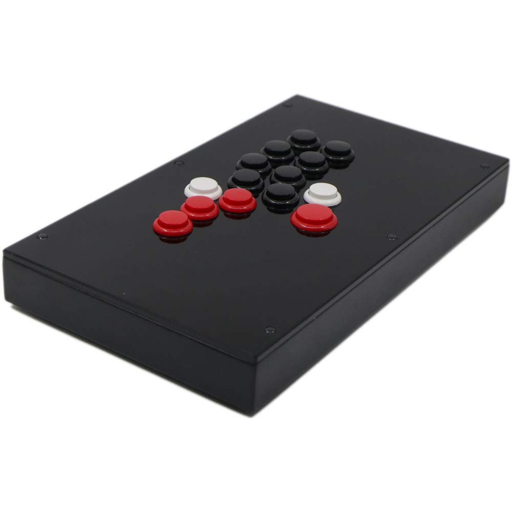 TruBoost FightBox F8-PS All Buttons Arcade Joystick Game Controller For PS4/PS3/PC Sanwa OBSF-24 30 Leverless-Style