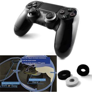 1 Pair Thumbstick Assist Assistant Ring Replacement for PS5 Xbox One Switch Pro PS4 Sponge Auxiliary Ring Analog Stick Aim (Soft)