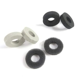 1 pair thumbstick assist assistant ring replacement for ps5 xbox one switch pro ps4 sponge auxiliary ring analog stick aim (soft)