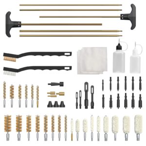 Universal Gun Cleaning Kit for All Caliber Shotgun, Pistol, Rifle, Airgun, Hunting and Gun Accessories, Gun Cleaning Kit with Portable Hard Case