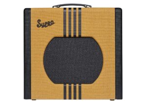 supro 1822rtb delta king 12 15w tube guitar combo amp (tweed and black)