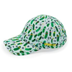 sprints race day performance running cap | the lightweight, quick dry, sport hat, one size, unisex (pickles pattern)