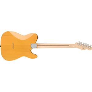 Squier Affinity Series Telecaster Electric Guitar, with 2-Year Warranty, Butterscotch Blonde, Maple Fingerboard, Left-Handed