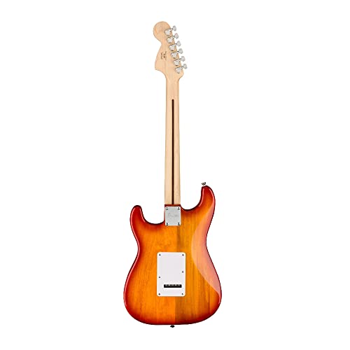 Squier Affinity Series Stratocaster FMT Electric Guitar, Sienna Sunburst, Maple Fingerboard