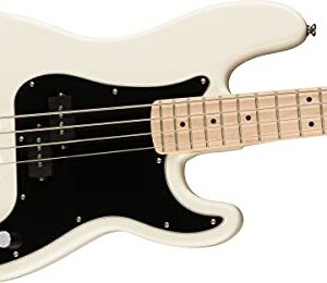 Fender Squier Affinity Series Precision Bass, Olympic White, Maple Fingerboard