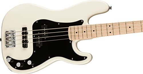 Fender Squier Affinity Series Precision Bass, Olympic White, Maple Fingerboard