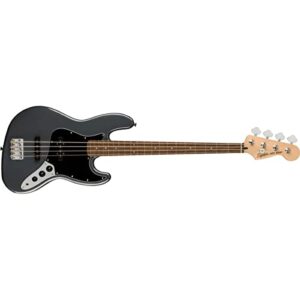 Squier Affinity Series Jazz Bass, Charcoal Frost Metallic, Laurel Fingerboard