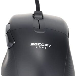 ROCCAT Kone Pro PC Gaming Mouse, Lightweight Ergonomic Design, Titan Switch Optical, AIMO RGB Lighting, Superlight Wired Computer Mouse, Titan Scroll Wheel, Honeycomb Shell, 19K DPI, Black