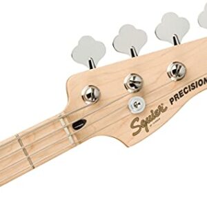 Fender Squier Affinity Series Precision Bass, Olympic White, Maple Fingerboard