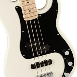 Fender Squier Affinity Series Precision Bass, Olympic White, Maple Fingerboard