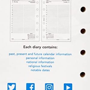 Filofax Pocket Day per Page English appointments Diary - 2022