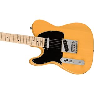 Squier Affinity Series Telecaster Electric Guitar, with 2-Year Warranty, Butterscotch Blonde, Maple Fingerboard, Left-Handed