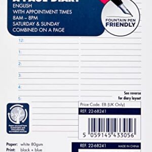 Filofax Pocket Day per Page English appointments Diary - 2022