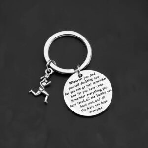 MAOFAED Running Gift Runner Gift Runner Keychain Running Keychain Fitness Gift Athlete Gift Marathon Runner Gift